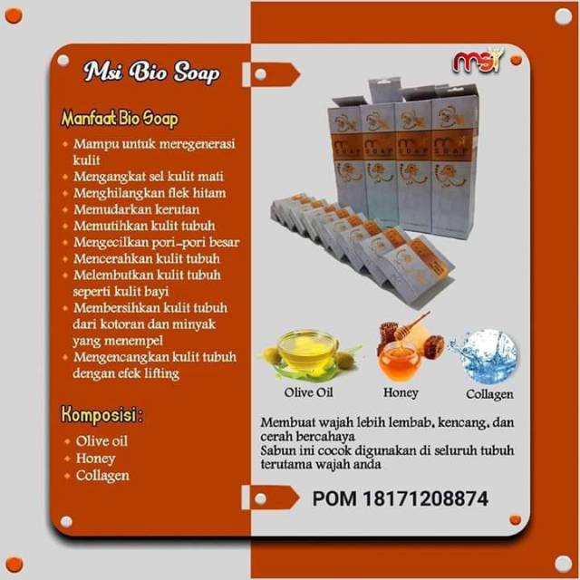 Jual Msi biosoap-biosoap original-sabun kecantikan -perpc | Shopee ...