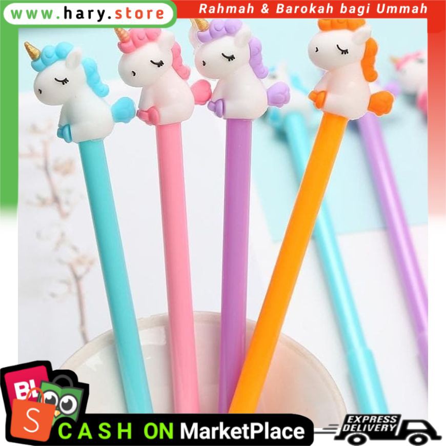 Jual PAKET ISI 3 - Pulpen Unicorn Chubby Unik dan Gemas | Shopee Indonesia