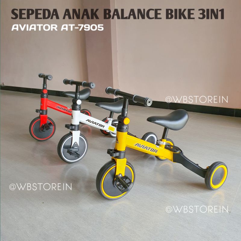 Jual Sepeda Anak 3 roda 3in1 BALANCE BIKE Ride On Anak Push Bike ...