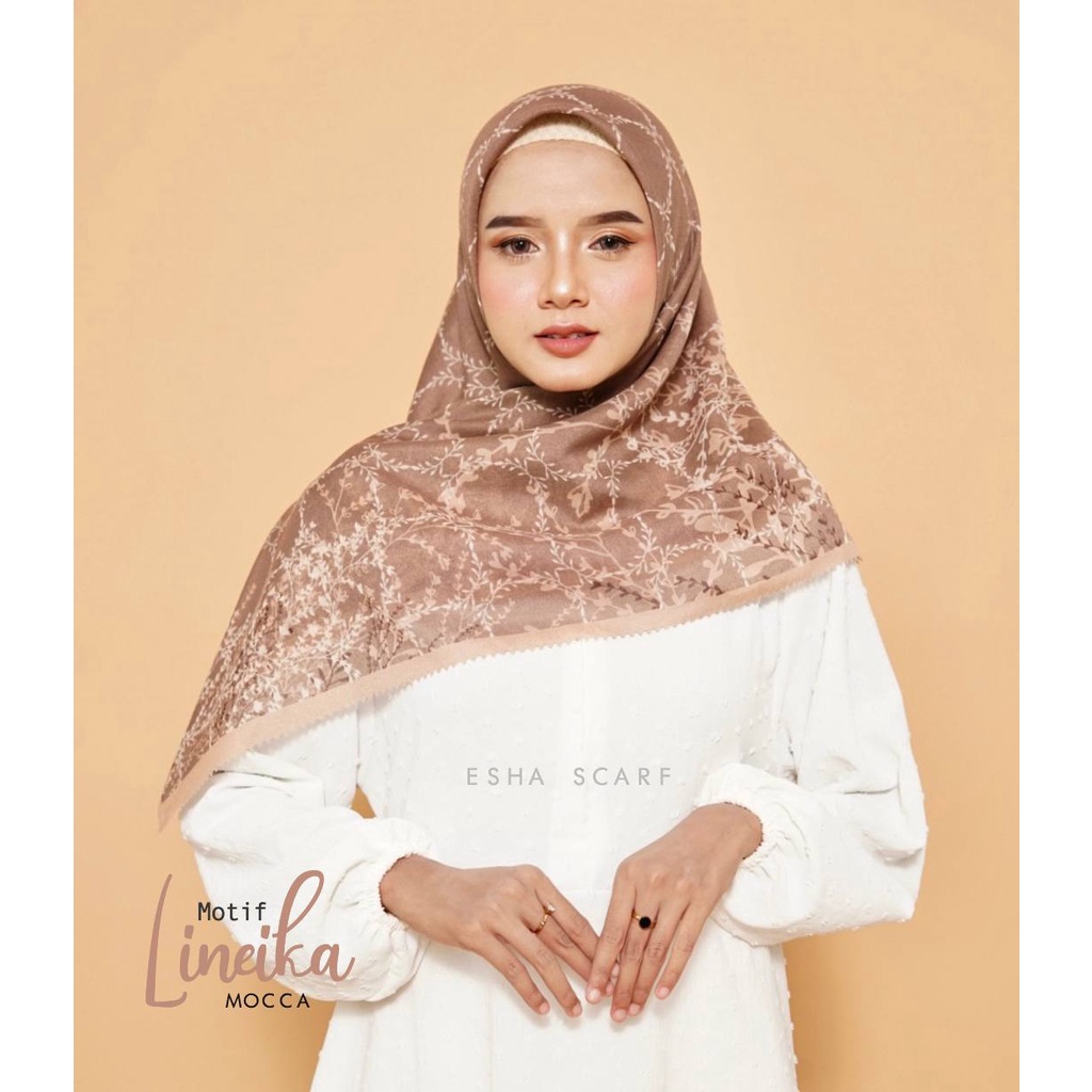 Jual PROMO!!! Hijab Segi Empat Voal Motif Premium / Hijab Voal Lasercut ...