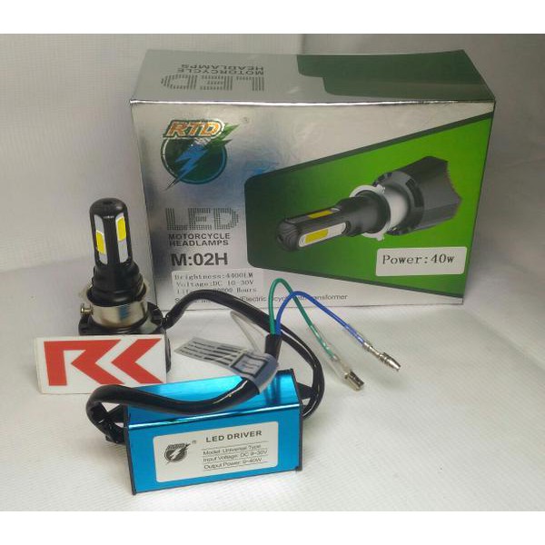 Jual Lampu Utama Led Motor Empat Sisi | Rtd M02h Hi/lo | 40 Watt ...