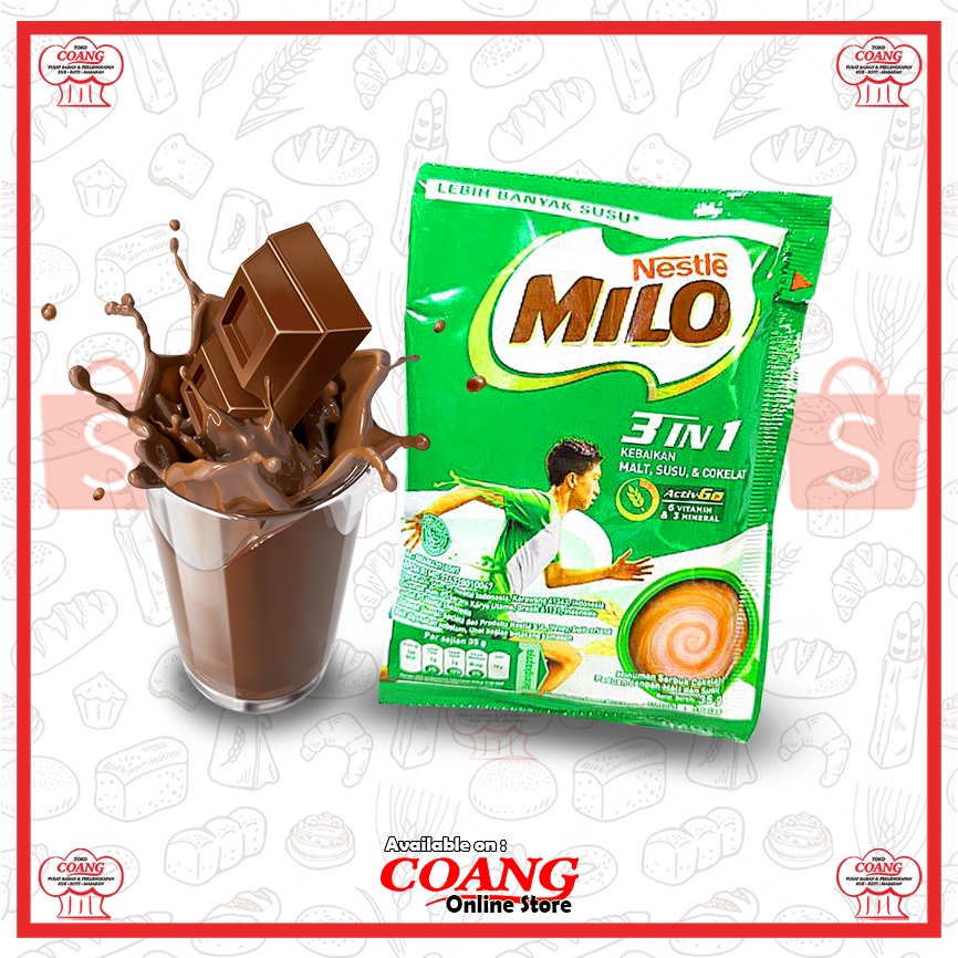 Jual MILO 3 IN 1 SACHET 10 X 35 GRAM (1 RENCENG) | Shopee Indonesia