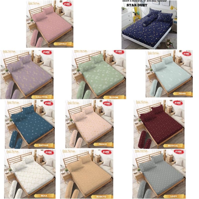 Jual SPREI KINTAKUN DLUXE GOLD UK 180X200 TINGGI 30 NATHAN, MUSICAL ...