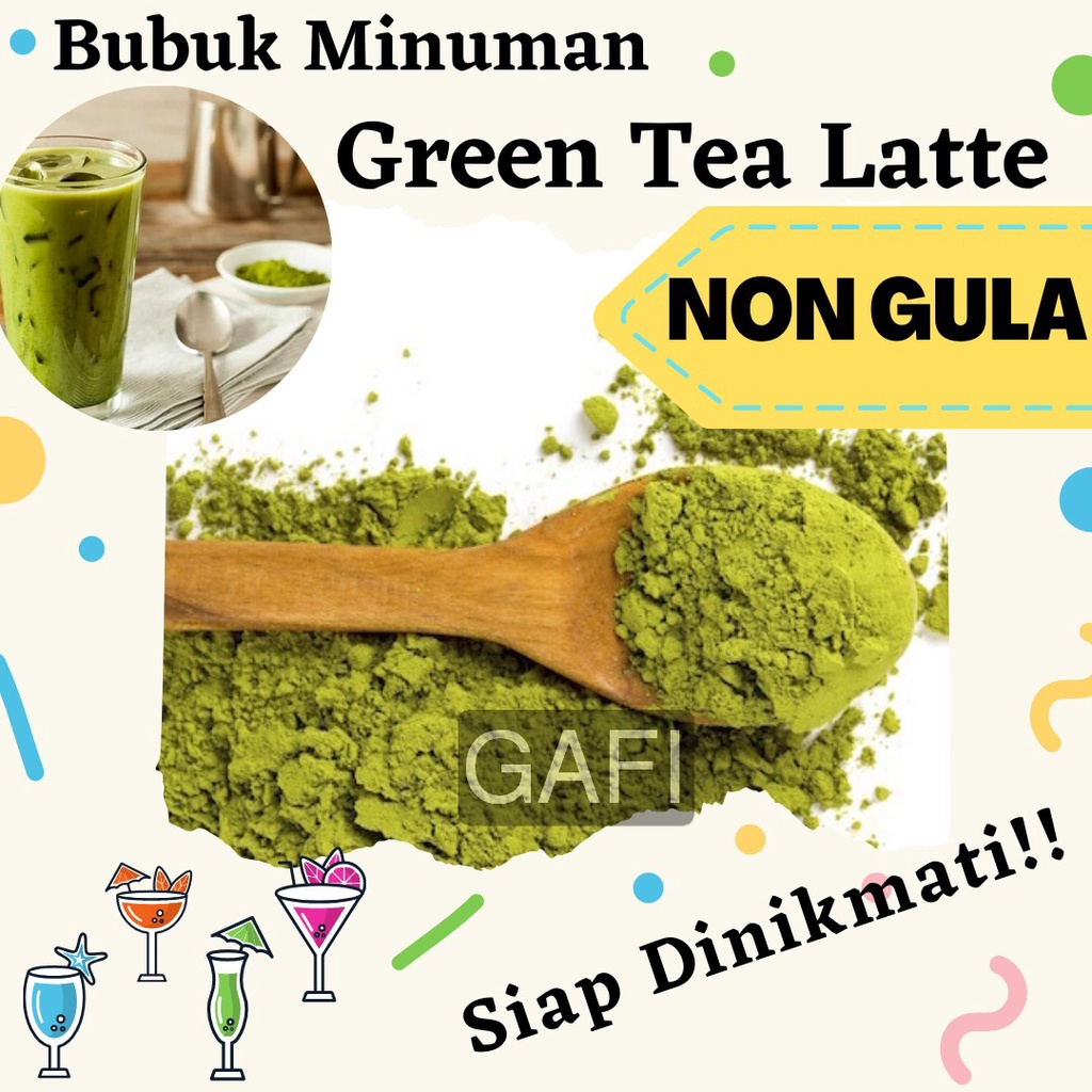 Jual Bubuk Minuman Rasa Green Tea Latte Non Gula 1kg Minuman Powder