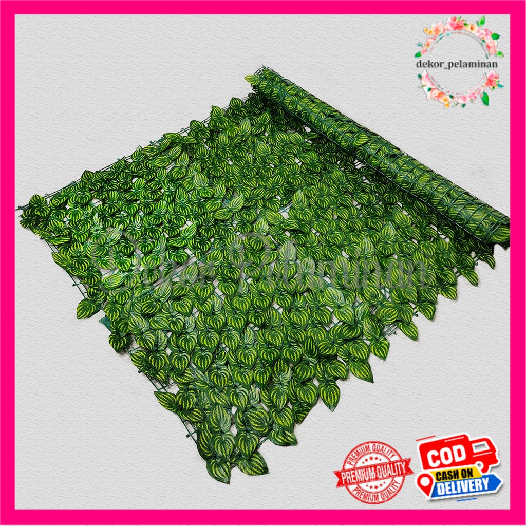 Jual Rumput Jaring Daun 1 x 2 meter 1 gulung dekorasi rambat dinding ...