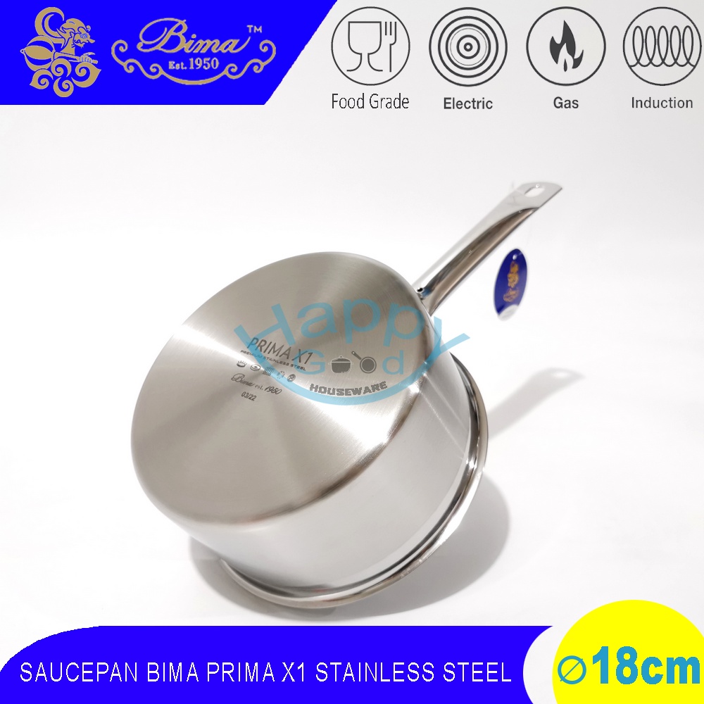 Jual BIMA PRIMA X1 | CHEFS 16-18CM SAUCEPAN | PANCI PENGGORENGAN ...
