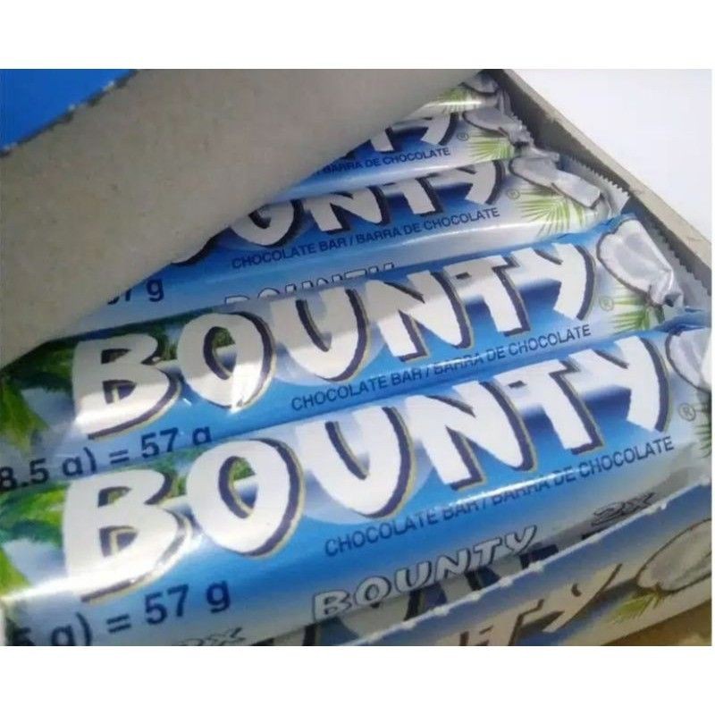 Jual Bounty isi 2 Pcs 57 Gram Coklat Bounty Chocolate Bar Coconut ...