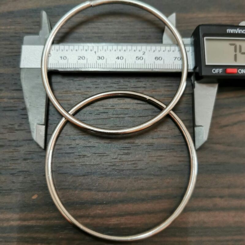 Jual ring bulat 03,2-68 / ring O besi 7cm nikel / 100pcs | Shopee Indonesia