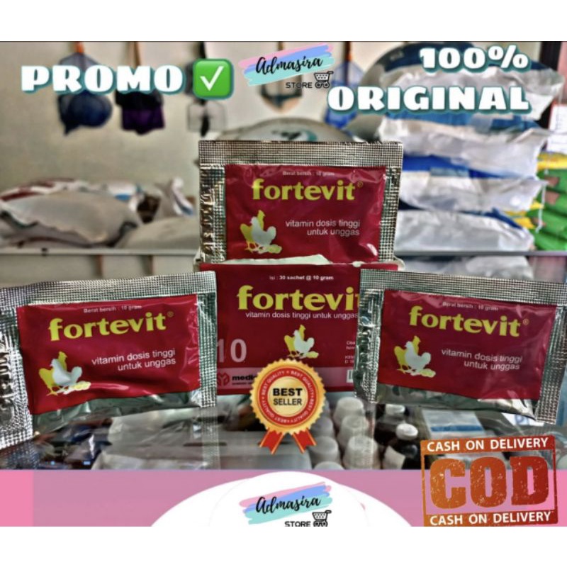 Jual FORTEVIT 50 gram 10 gram Multivitamin kadar tinggi anti stress ...