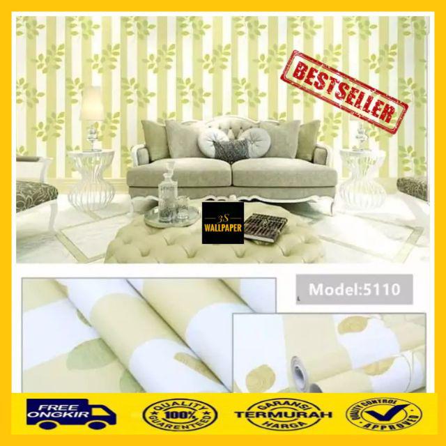 Jual Wallpaper Dinding Ruang Tamu Salur Polkadot Hijau Pink Bata Hk Wallpaper Wallpaper Sticker ...