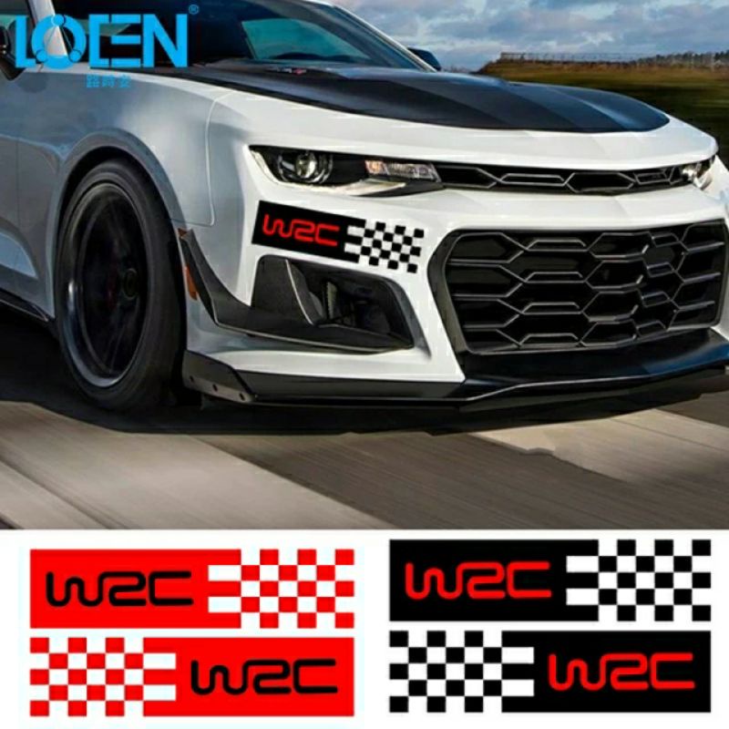 Jual Stiker Sticker Cutting Logo Wrc Stiker Mobil Stiker Kap Bemper ...