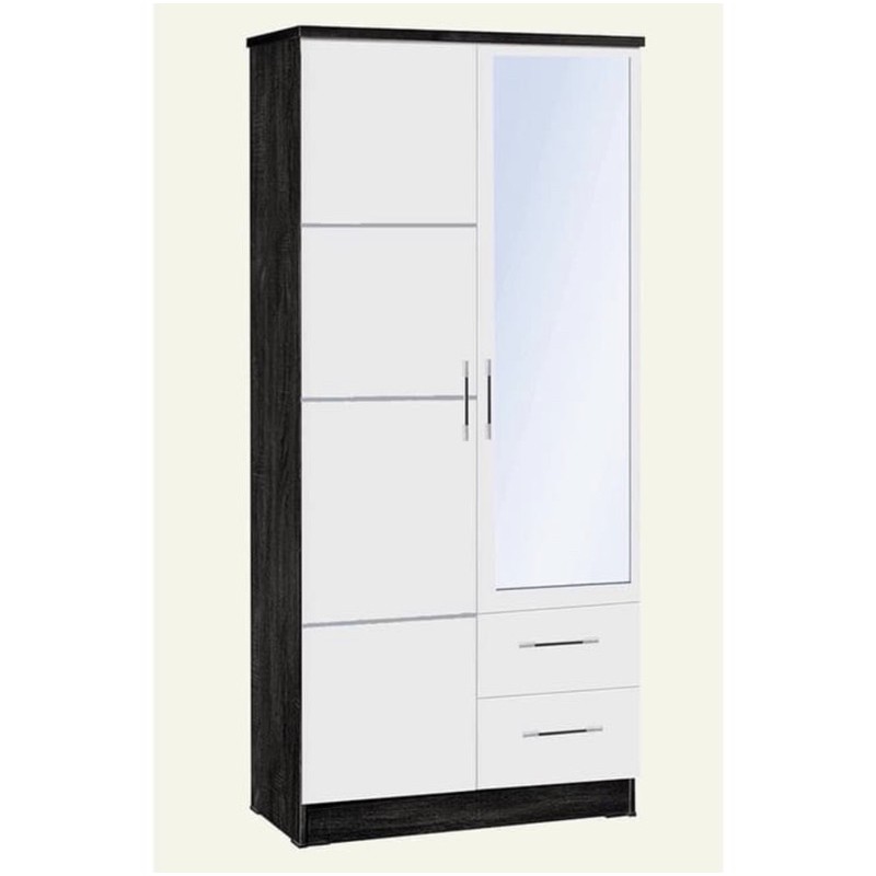 Jual Lemari Pakaian 2 Pintu (Pintu Full PVC) | Shopee Indonesia