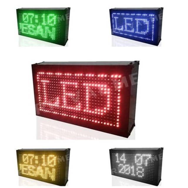 Jual LED Running Text 32x16cm Single Color "Wifi" | Shopee Indonesia