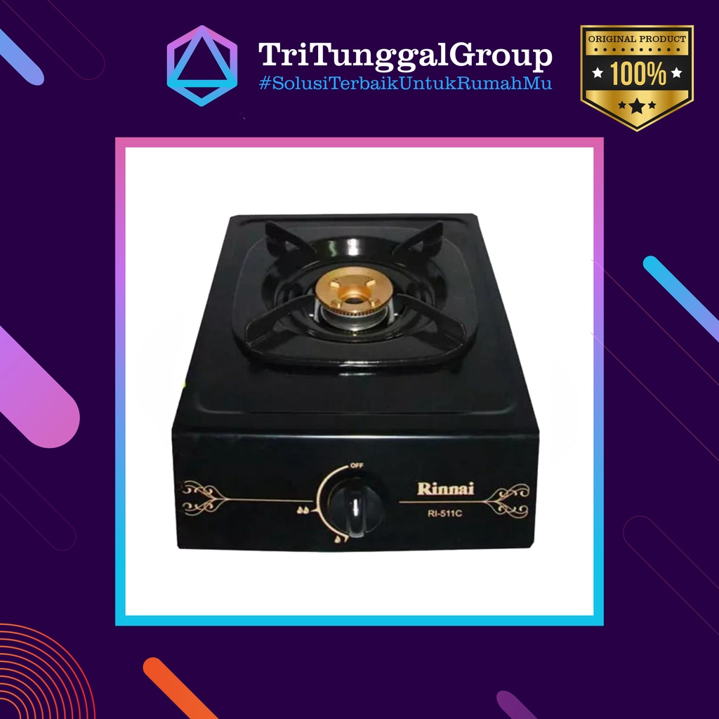 Jual (BAYAR DI TEMPAT) KOMPOR GAS RINNAI RI 511C / RI-511C / RI 511 C ...