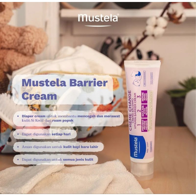 Jual Mustela Barrier Cream 10 ml / 50ml - Krim Ruam Popok / Diapers ...