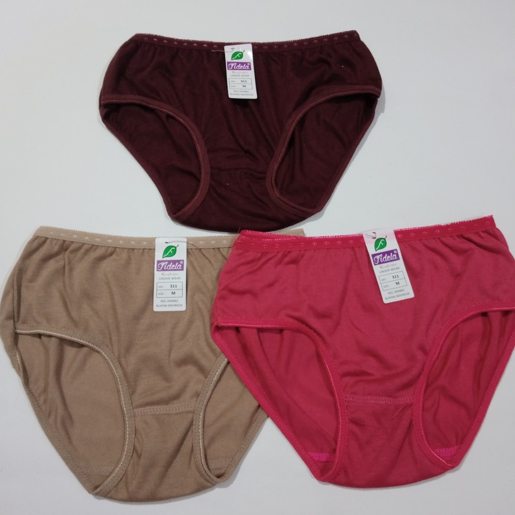 Jual 3 PCS CD CELANA DALAM WANITA CANGCUT KANCUT WANITA MURAH POLOS | Shopee Indonesia