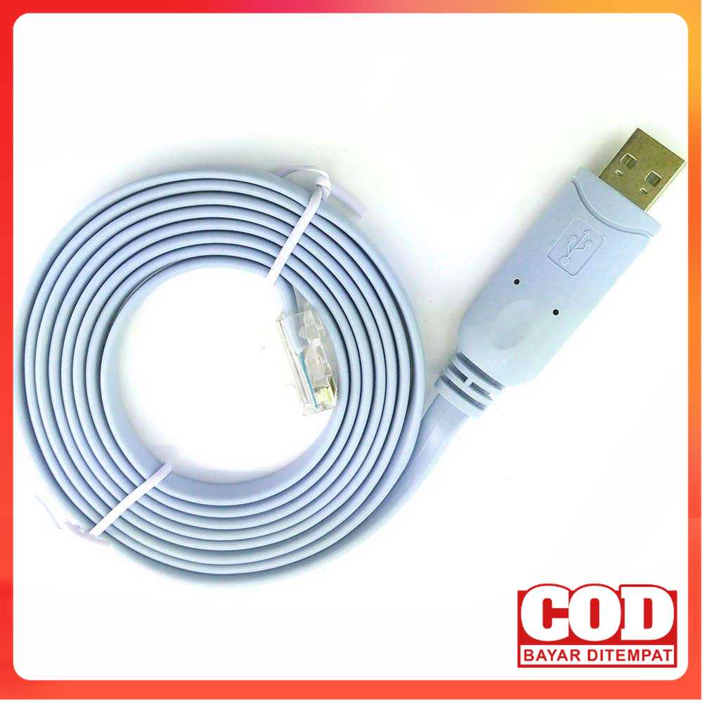 Jual Prolific Console Cable USB RS232 to RJ45 Cisco Huawei Router ...