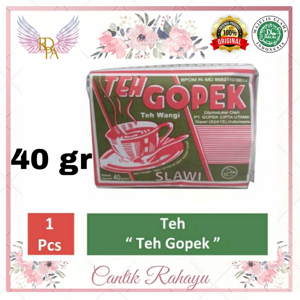 Jual Teh Gopek Slawi 40 gr. Teh Gopek Seduh Khas Slawi Solo Tradisional ...