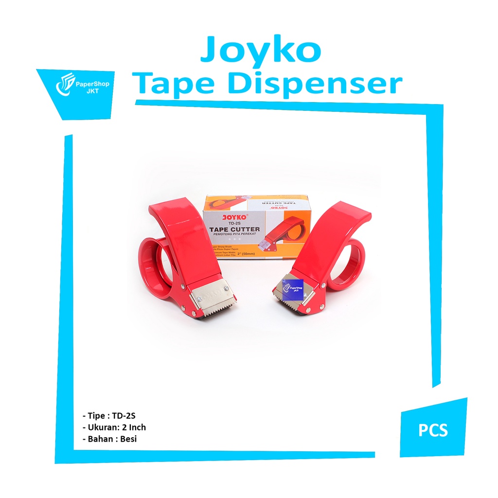 Jual JOYKO -Tape Dispenser - Lakban Tape Cutter TD-2S - Pcs | Shopee ...