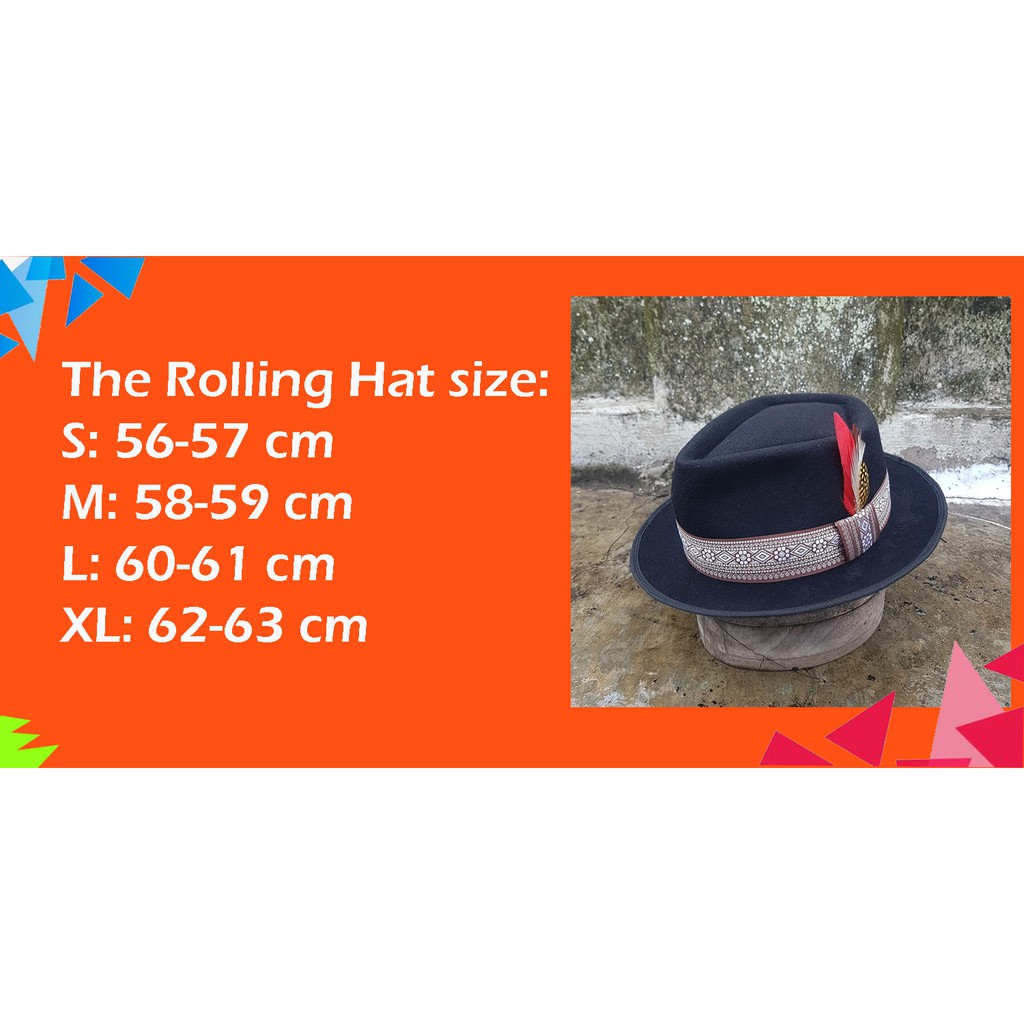 Jual topi laken fedora trilby warna coklat | Shopee Indonesia