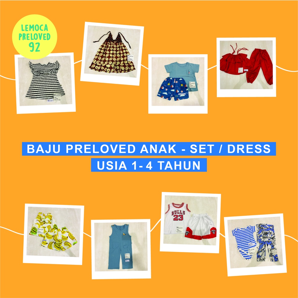 Jual BAJU SET / DRESS PRELOVED ANAK BERMERK // BAJU BEKAS, BAJU SECOND ...