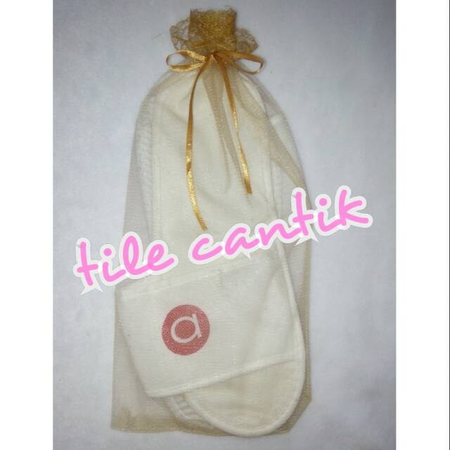 Jual tile sandal hotel / bungkus tile/ bungkus souvenir/ kemasan tile ...
