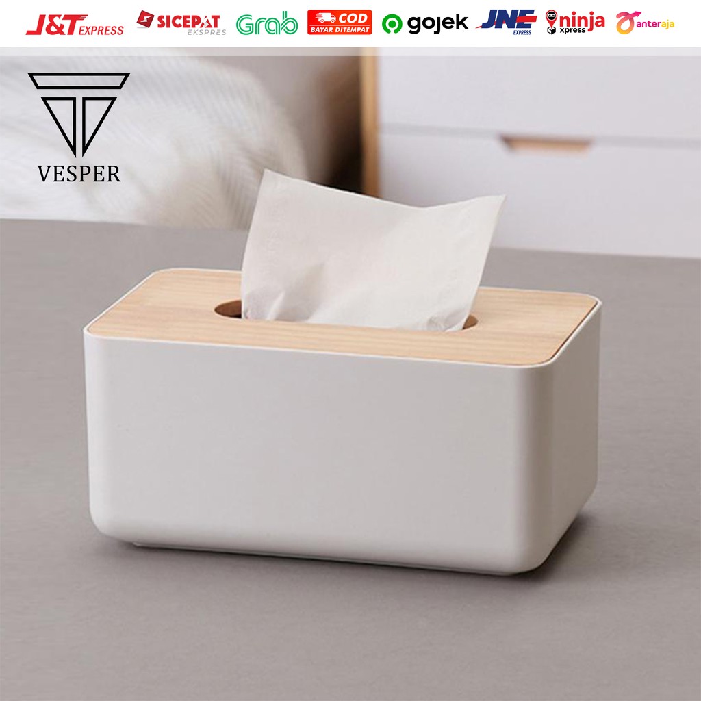 Jual home kitchen wooden tissue box / kotak tissue kayu multifungsi ...