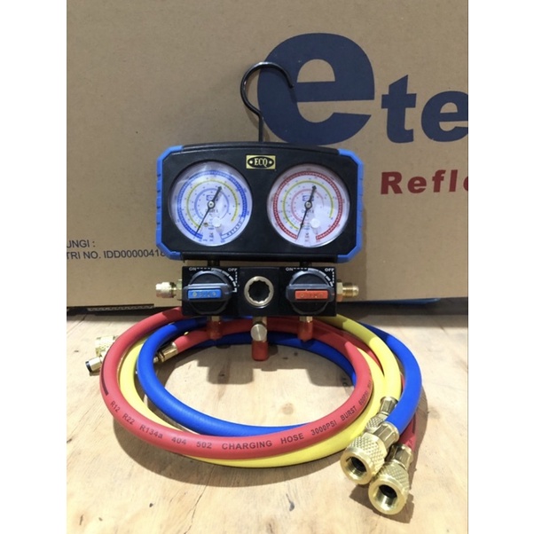 Jual Manifold Double Gauge Set ECQ E-501 | Shopee Indonesia