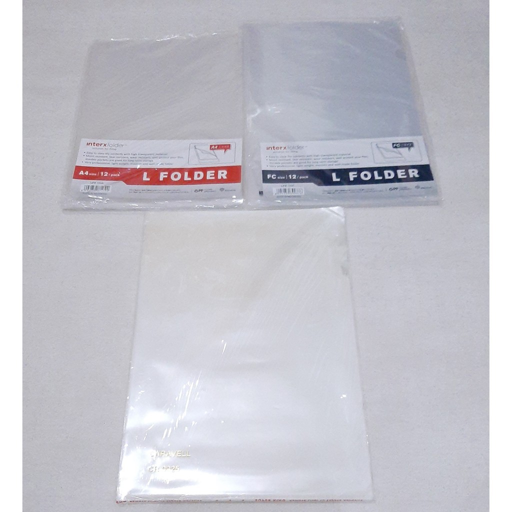 Jual Map Bening A4/F4 InterX Folder/Caravell | Shopee Indonesia