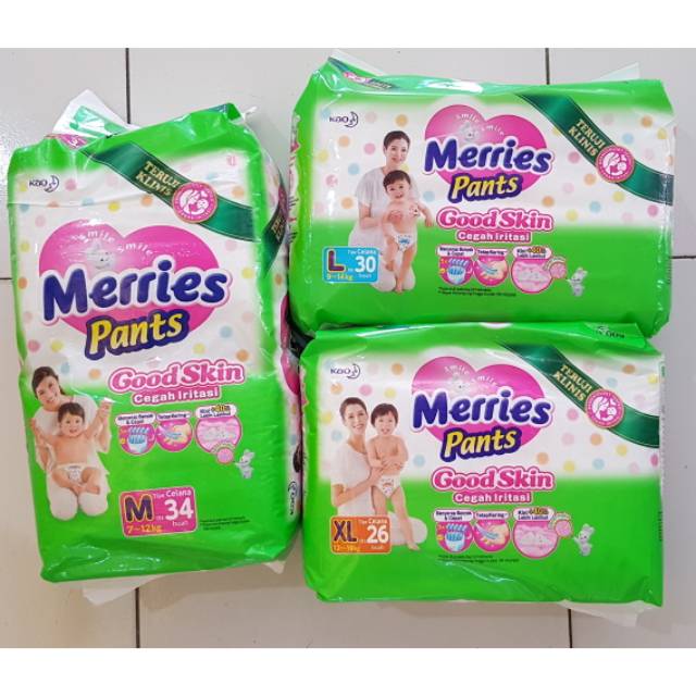 Jual Merries PANTS NB-S40/M32/L28/XL26 | Shopee Indonesia