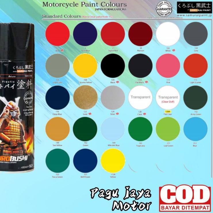 Jual マ samurai paint 400cc semua warna standard color's cat semprot spray pilok pilox pylox ...