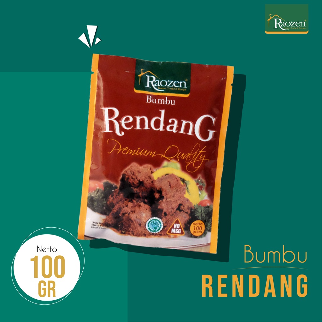 Jual Raozen Bumbu Masakan Rendang Sachet 100gr | Shopee Indonesia