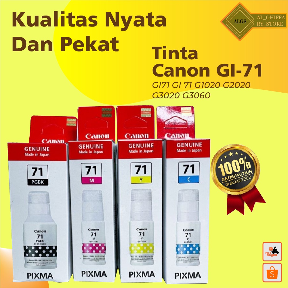 Jual Tinta Canon GI-71 GI71 GI 71 G1020 G2020 G3020 G3060 | Shopee ...