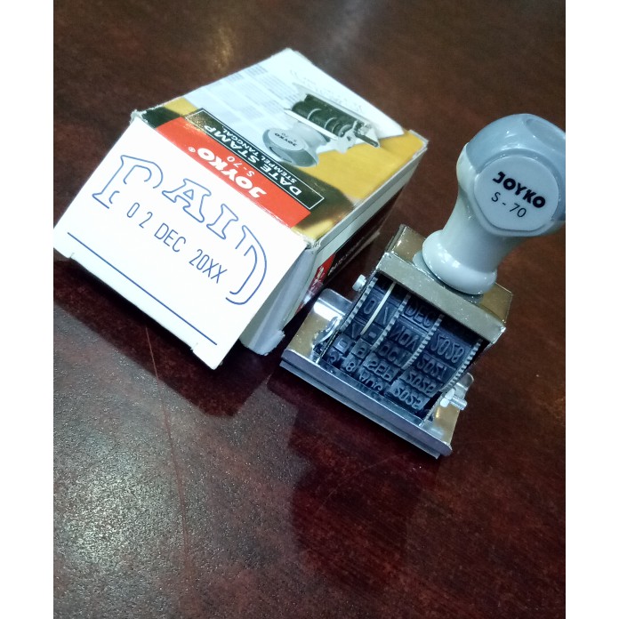 Jual Stempel tanggal PAID /date stamp Joyko | Shopee Indonesia