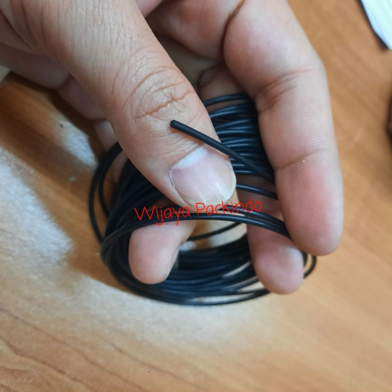 Jual Oring Cord NBR 1mm Meteran - Oring Karet Bulat - Rubber Seal Cord ...