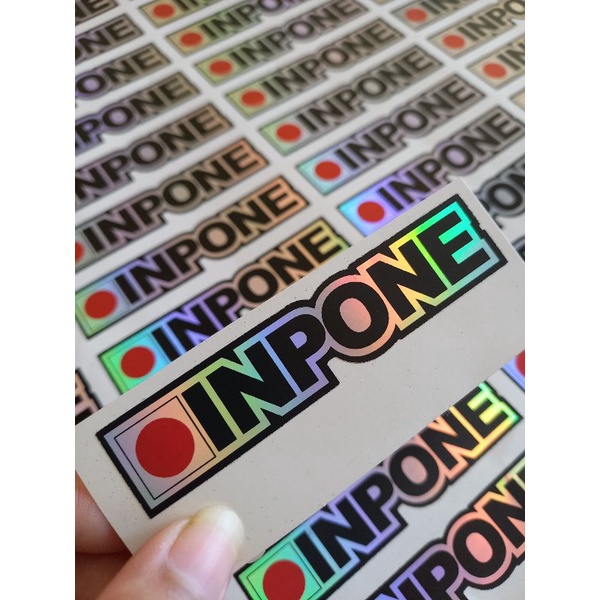 Jual stiker hologram pelangi inpone / sticker murah viral | Shopee ...