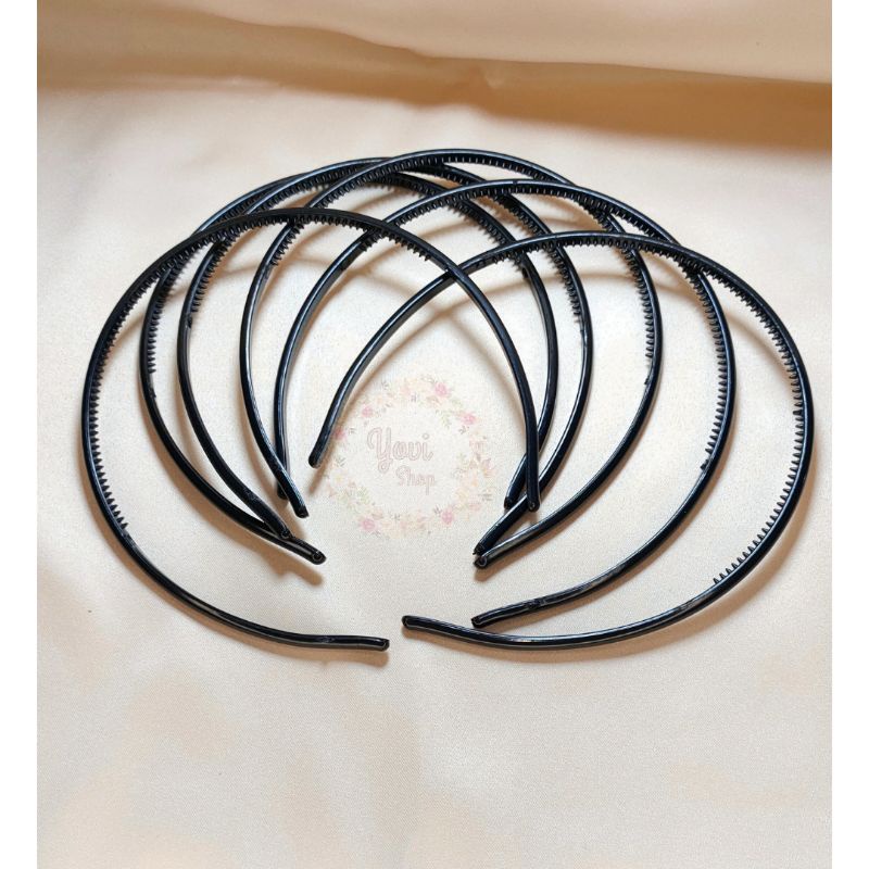 Jual Bando hitam lidi plastik polos korea bando hitam polos bando polos ...