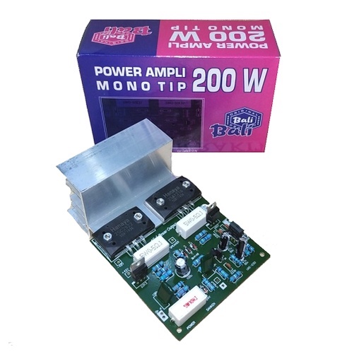 Jual Kit Power Amplifier Mono OCL System 200Watt + Transistor Sanken ...
