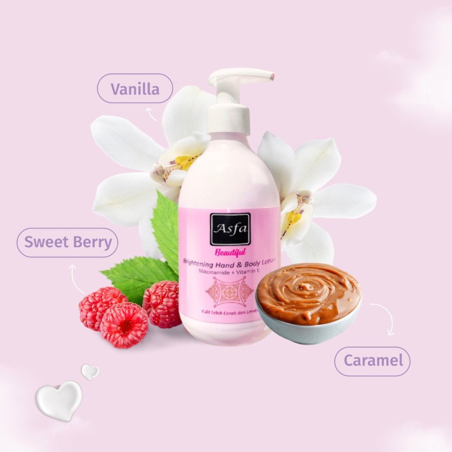Jual Asfa Brightening Hand & Body Lotion Varian Beautiful / Pink (300ml ...