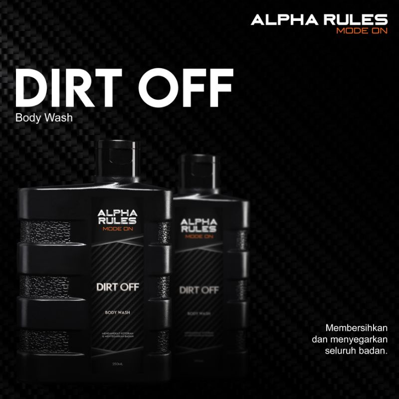 Jual Alpha Rules Dirt Off (Body Wash / Sabun Mandi) | Shopee Indonesia
