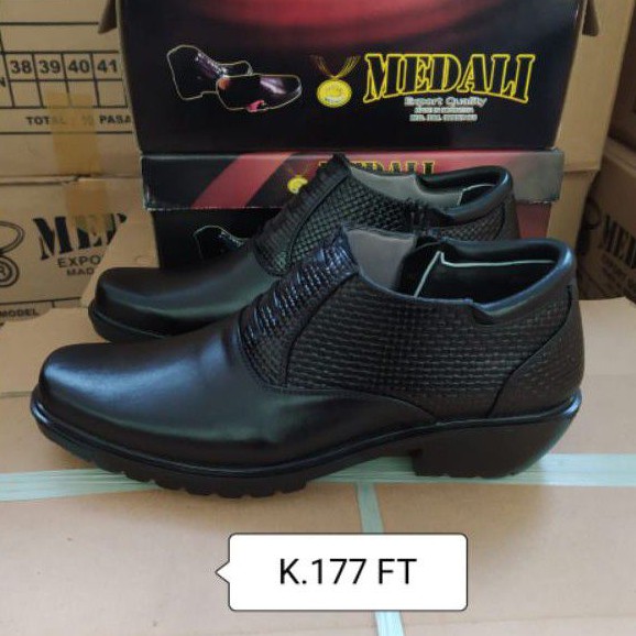 Jual Sepatu kulit PDH semi boots polri TNI security guard PNS sepatu ...