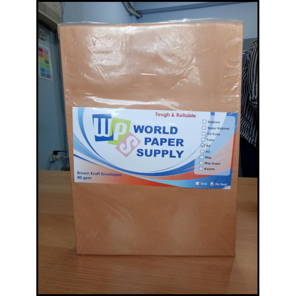 Jual (Produk Baru !!) Hot Promo!!! Amplop Coklat Ukuran A4 Wps ( 30 X 22 Cm ) | Shopee Indonesia