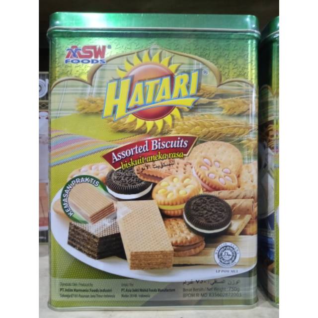 Jual Hatari Assorted Biscuits Kaleng Segi 750 gr | Shopee Indonesia