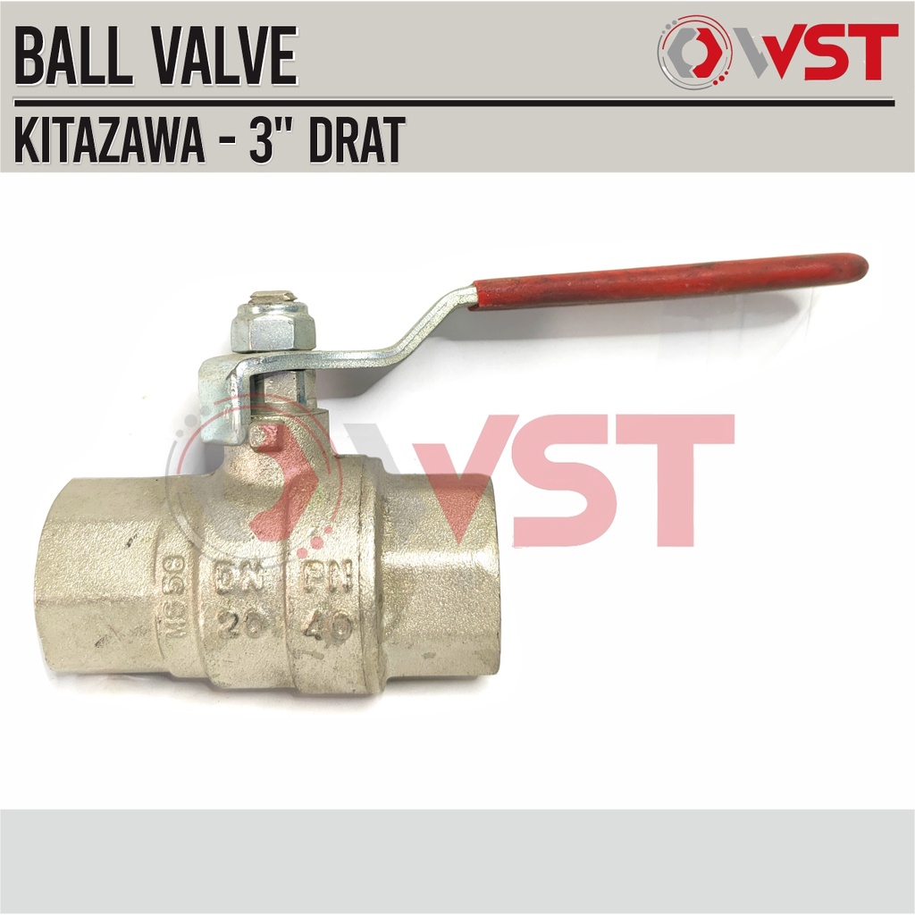 Jual Kitazawa KITZ Ball Valve 3" Kuningan / Stop Kran 3inch / 3 inch ...