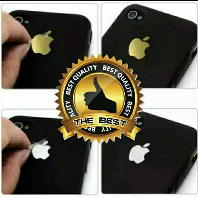 Jual Sticker cutting logo iPhone 1 kotak isi 4pcs | Shopee Indonesia