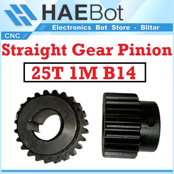 Jual [HAEBOT] Straight Rack Gear Pinion Rackgear 25T 1M B14 14mm Lurus ...