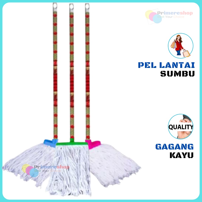 Jual Lap Pel Lantai Rumah Terbaru Gagang Kayu Tebal dan Murah / Lap Pel ...