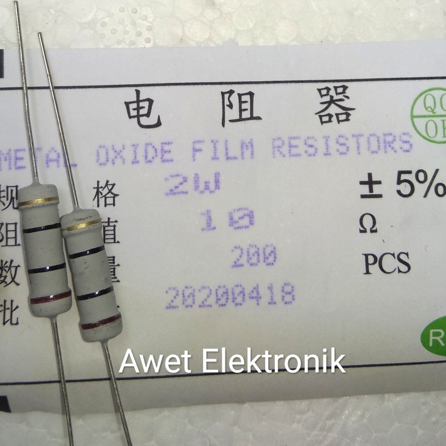 Jual resistor 10 ohm 2 watt resistor 10r resistor 10R | Shopee Indonesia