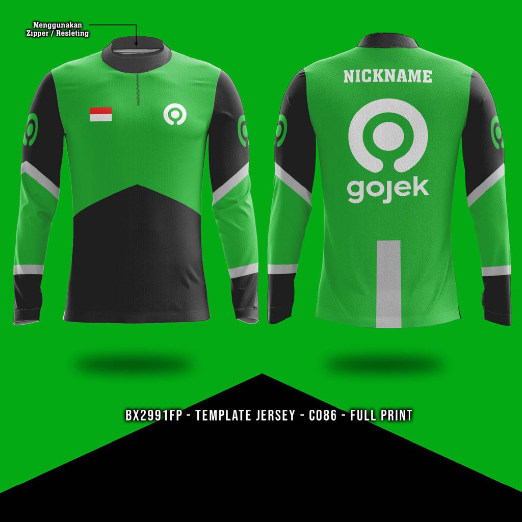Jual KAOS JERSEY SEPEDA GOJEK BAJU SEPEDA LENGAN PANJANG CUSTOM ...