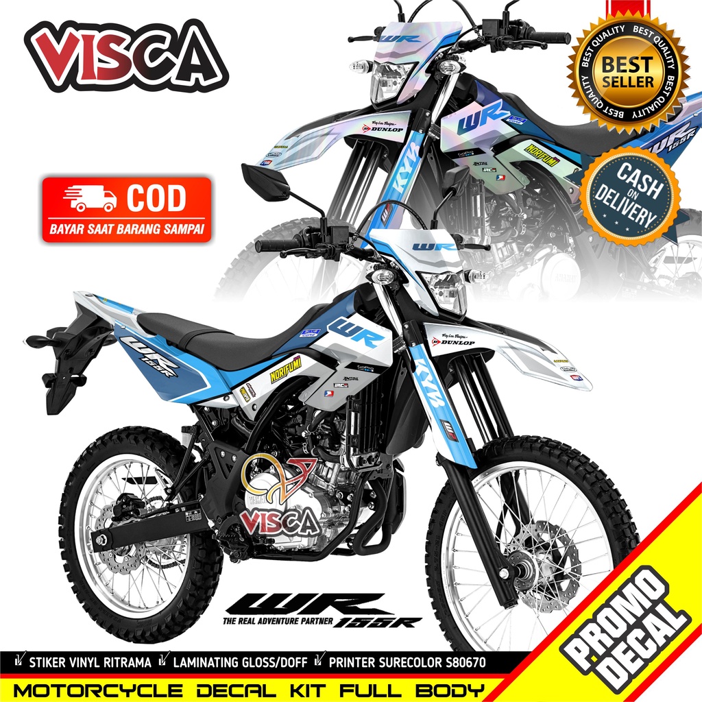 Jual Decal WR 155 Full Body Super Moto Stiker WR 155 Full Body Dekal WR ...